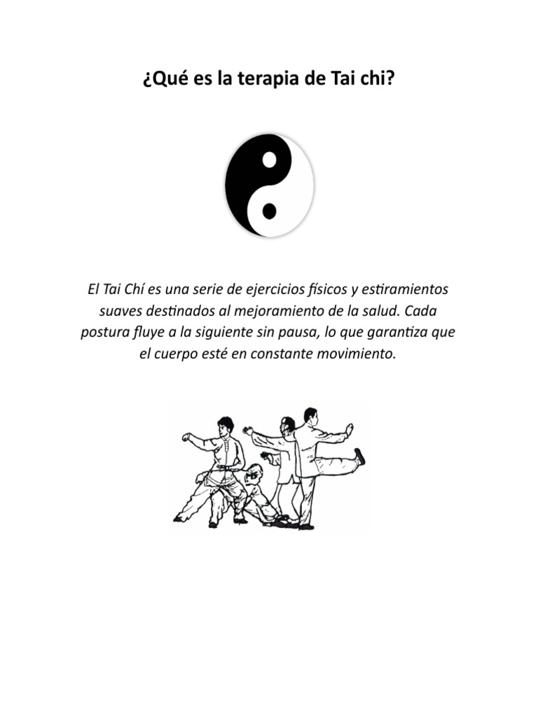 Qué Es La Terapia de Tai Chi | PDF | Tai Chi | Qi