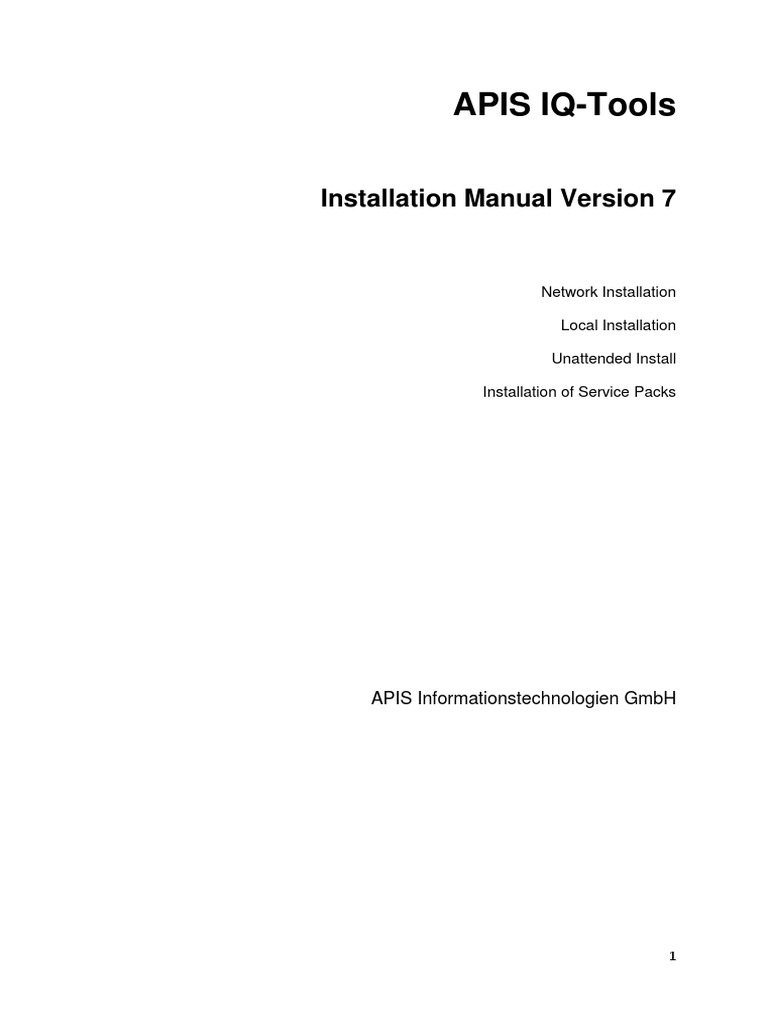 Apis Iq Software Installation v70 en | PDF | Installation (Computer Programs) | Computer File