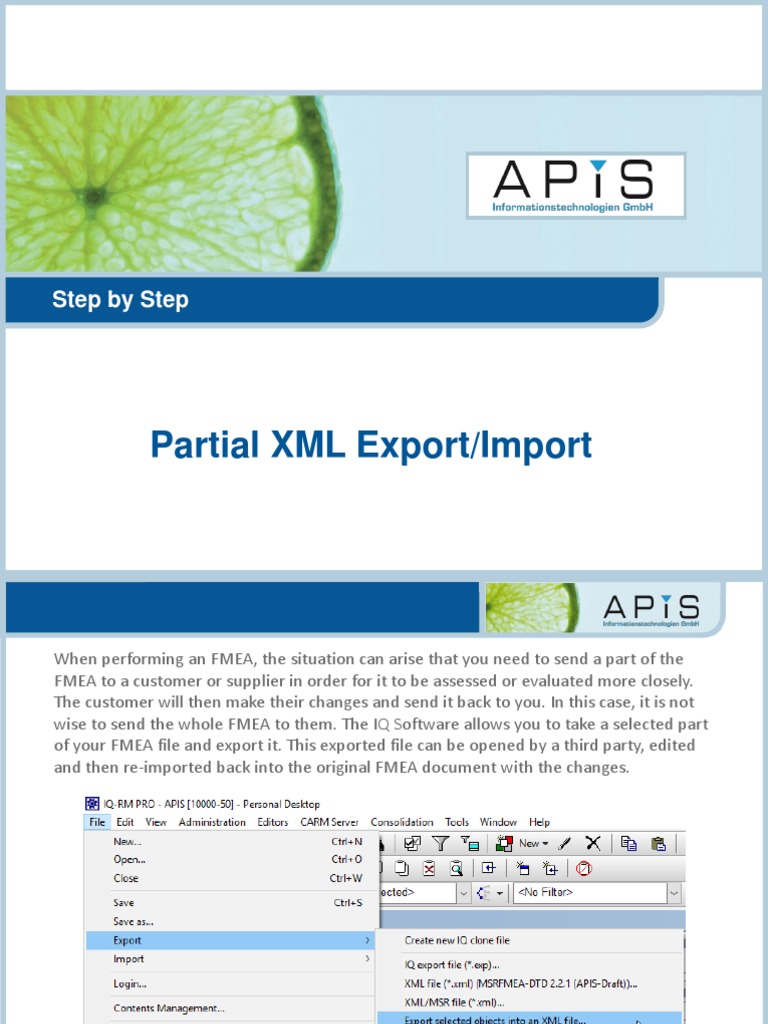 Partial XML Export | PDF | Xml | Systems Engineering