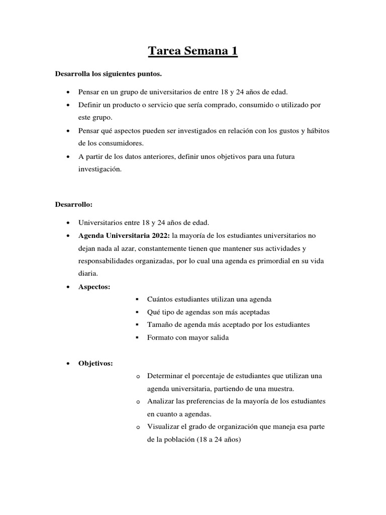 Tarea Semana 1 | PDF