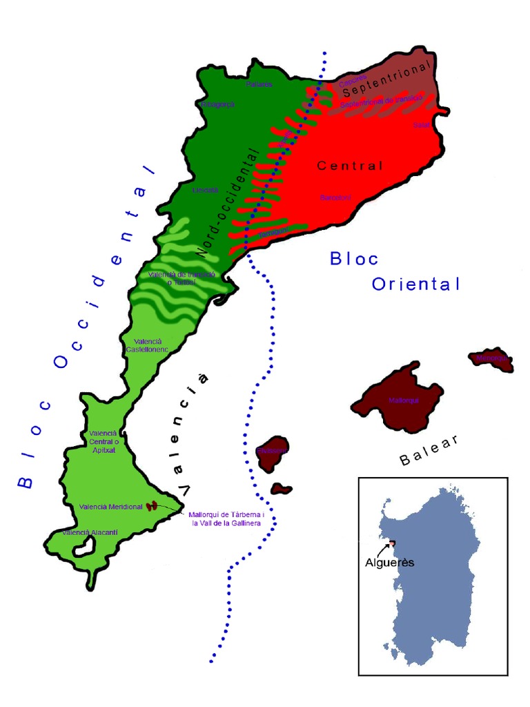 Mapa Dialectal Del Català | PDF