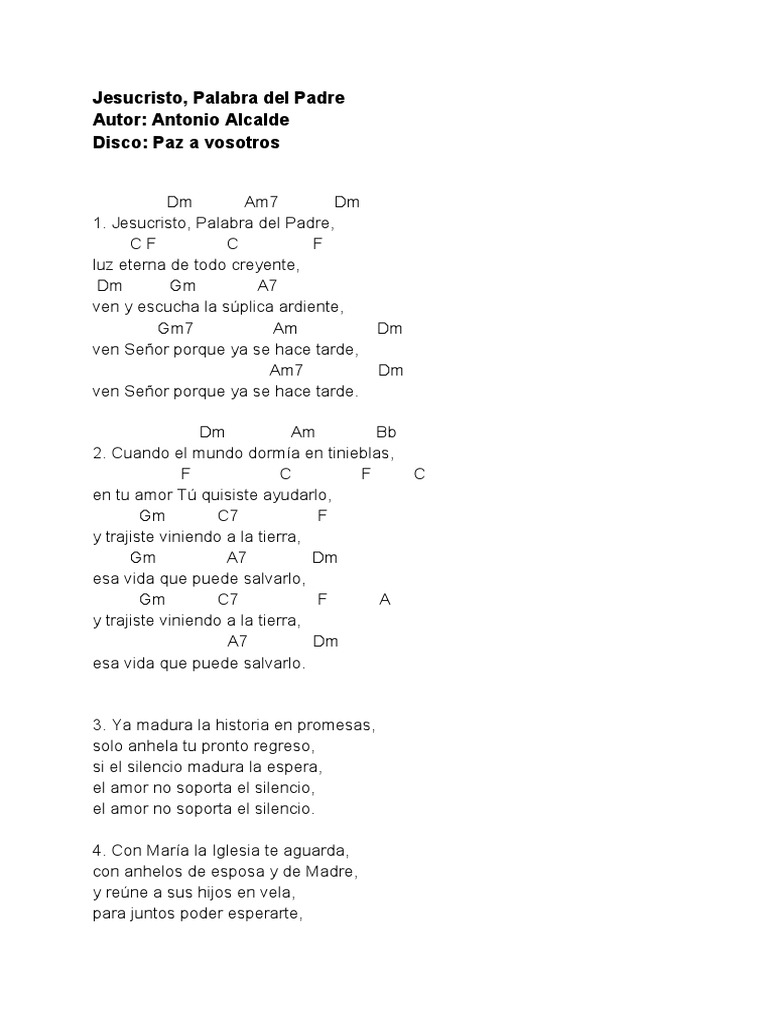 Jesucristo Palabra Del Padre | PDF