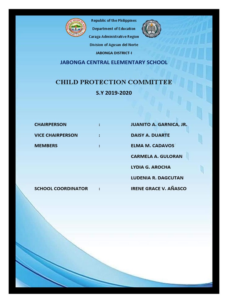 Formation of the Child Protection Committee at Jabonga Central ...