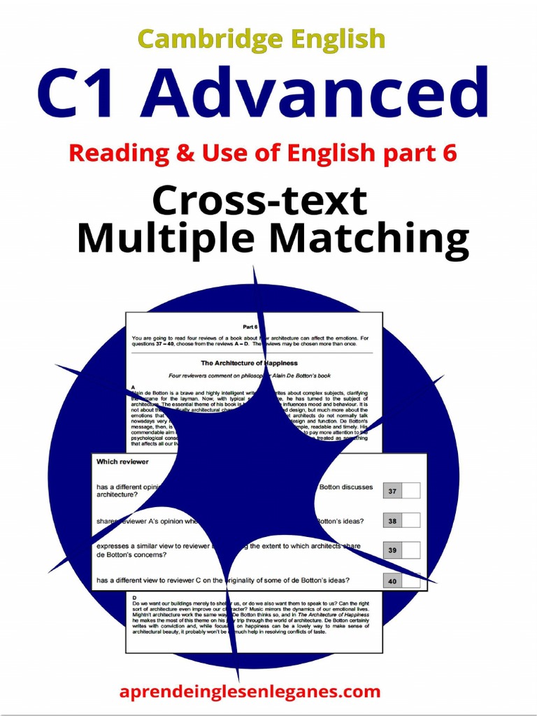 Mendez D Crosstext Multiple Matching c1 Advanced Reading and | PDF | Question | Syntax