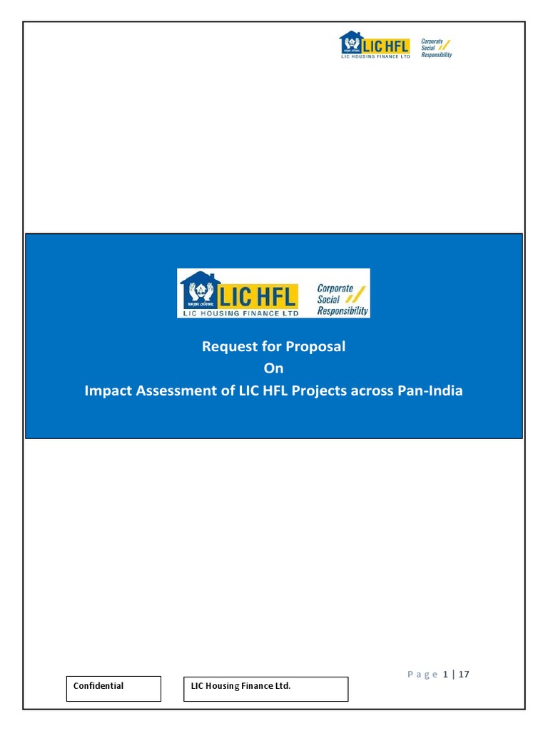 LIC HFL Pan-India Project Impact Assessment | PDF | Methodology ...