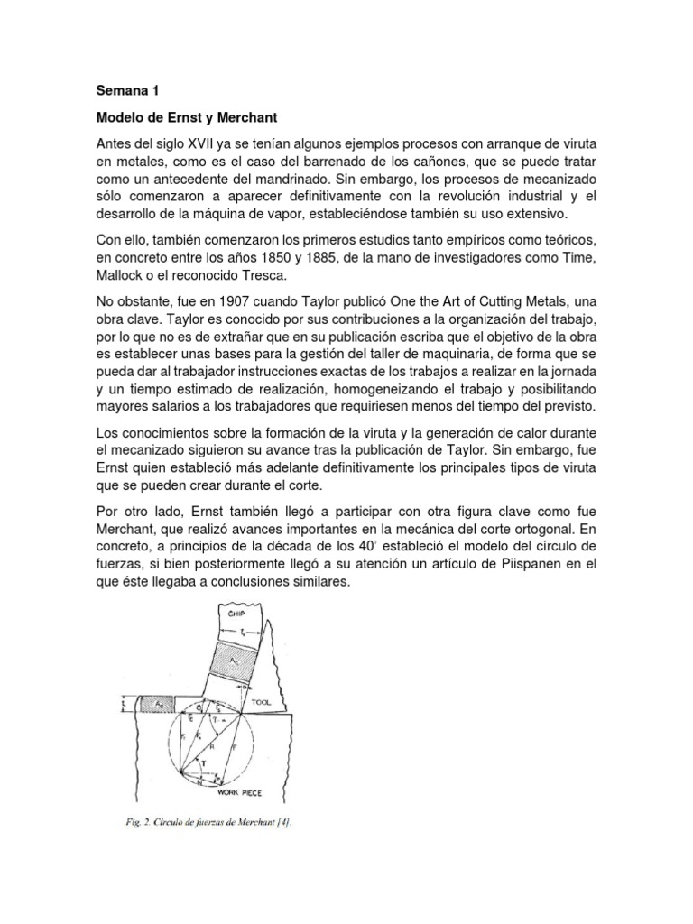 Modelo de Ernst y Merchant | PDF | Elasticidad (Física) | Física ...