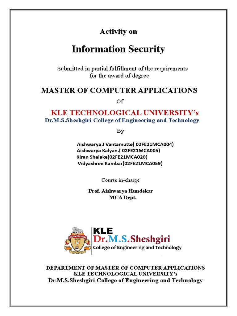 IS Activity | PDF | Key (Cryptography) | Encryption