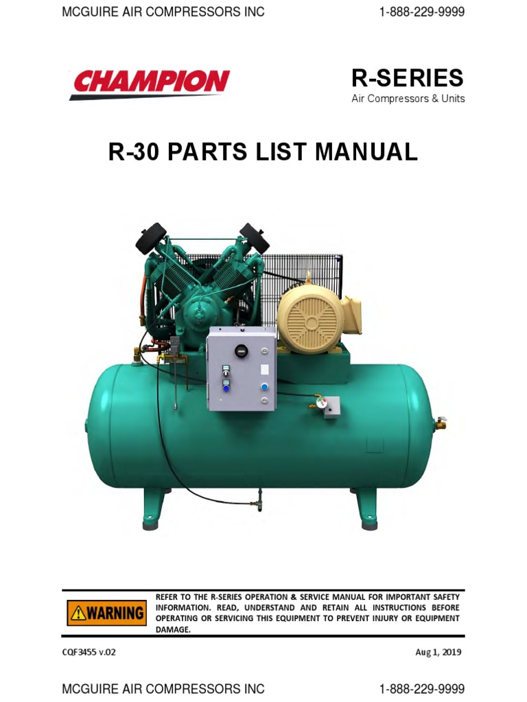 R-Series R-30 Parts List Manual: Air Compressors & Units | Download ...