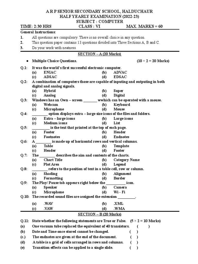 6th Computer Final | PDF | Icon (Computing) | Computing