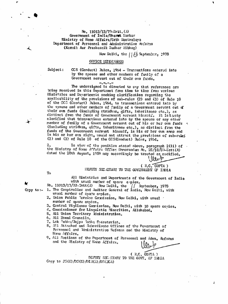 13 78-Estt.A-11091978 | PDF | Accounting | Government