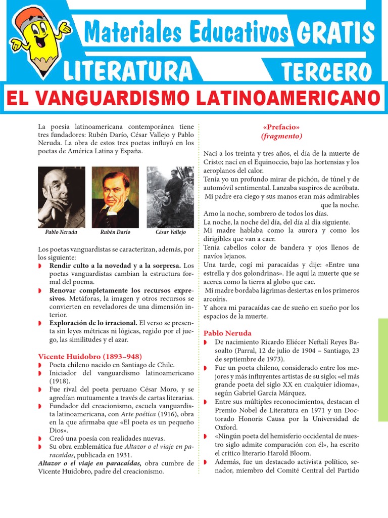 El-Vanguardismo-Latinoamericano-para-Tercer-Grado-de-Secundaria (2 ...