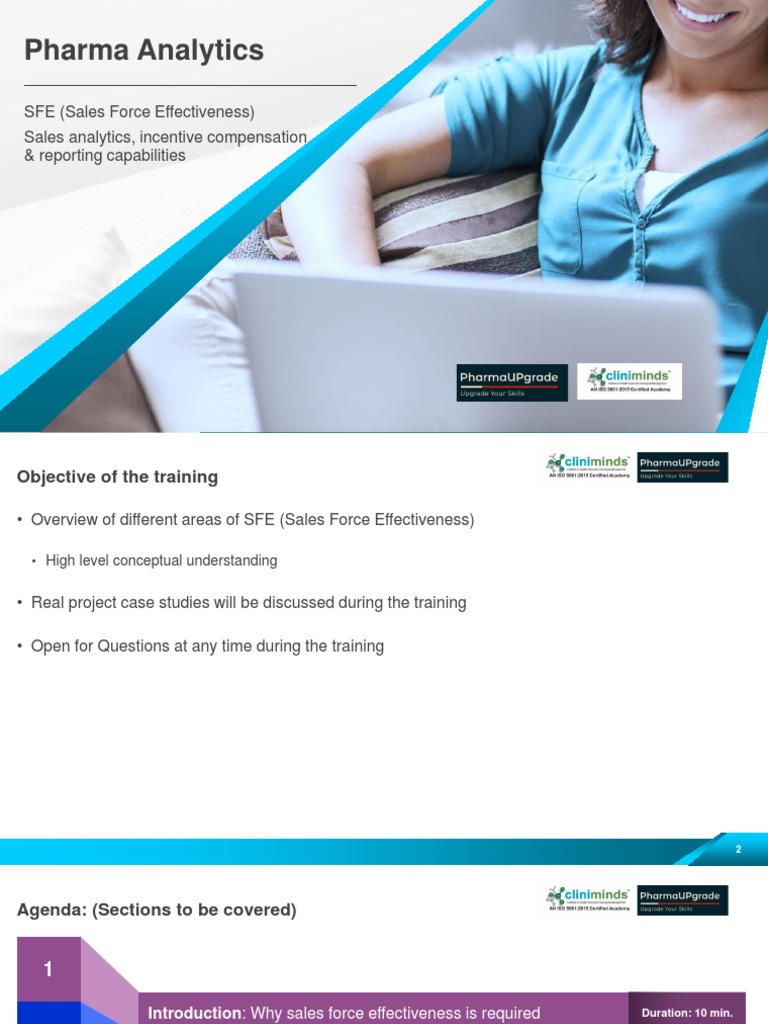 Pharma Analytics: SFE (Sales Force Effectiveness) Sales Analytics, Incentive Compensation ...