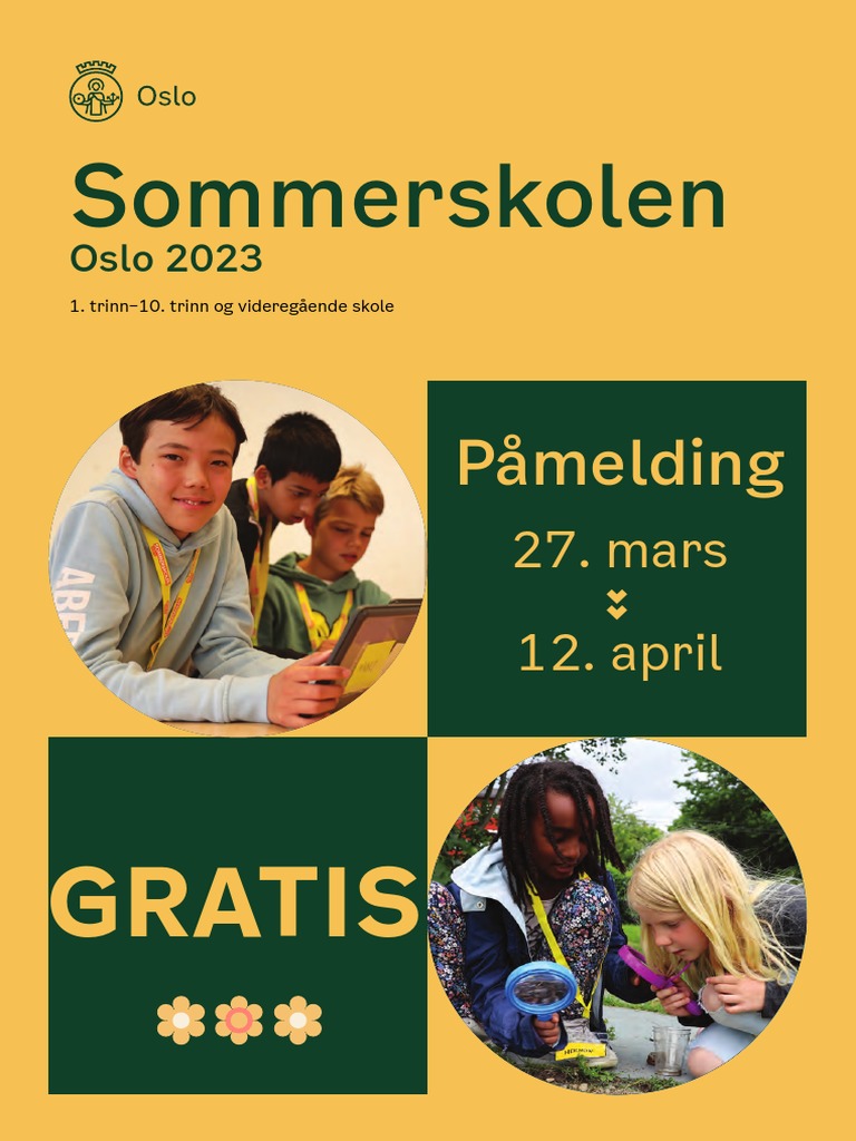 Sommer skolen 2023 (Oslo) | PDF