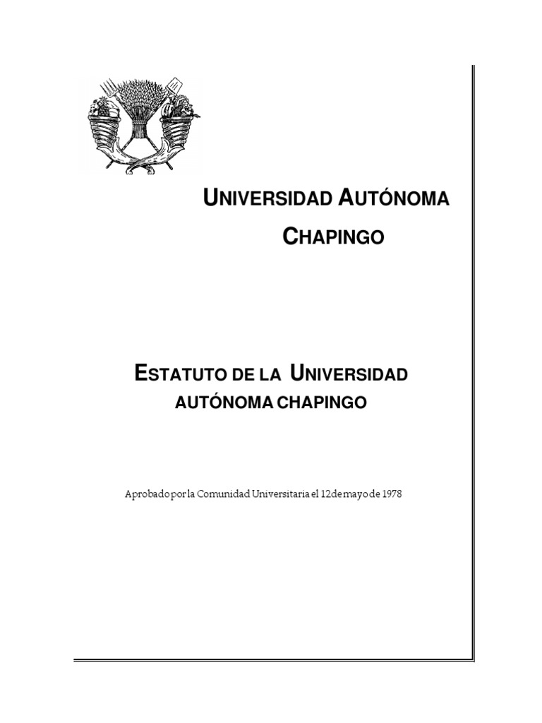 Estatuto de La Universidad Autonoma Chapingo | PDF | Universidad | Presupuesto