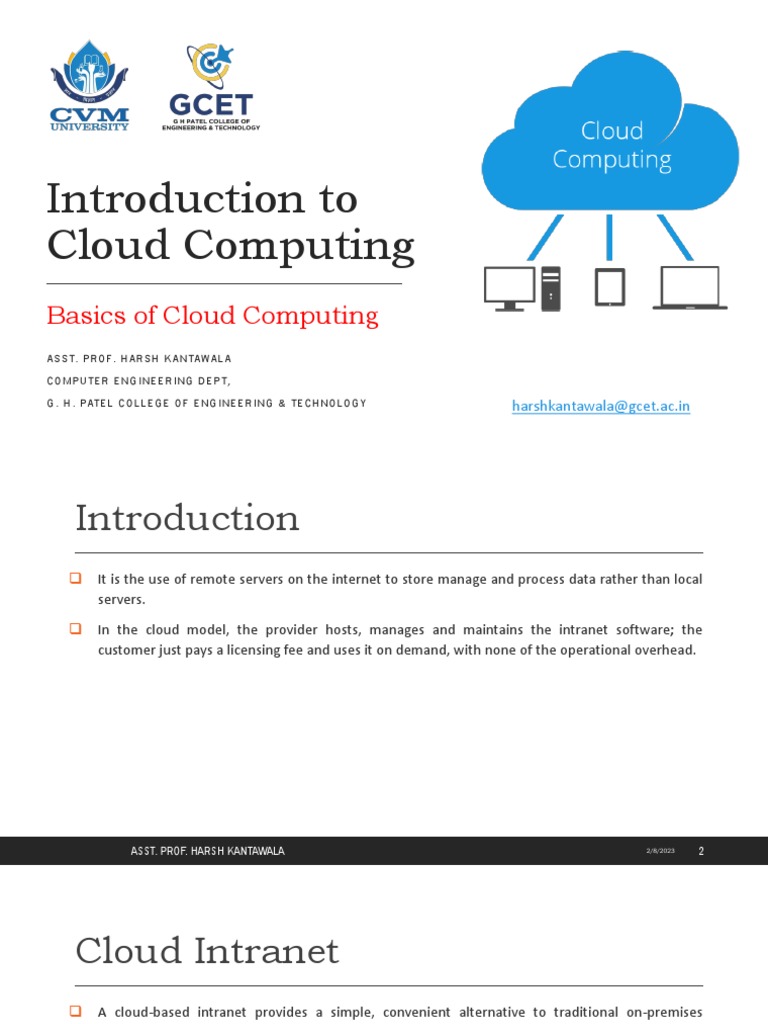 Basics of Cloud Computing | PDF | Cloud Computing | Software As A Service
