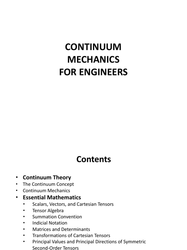 Medio Continuo 6 | PDF | Continuum Mechanics | Tensor