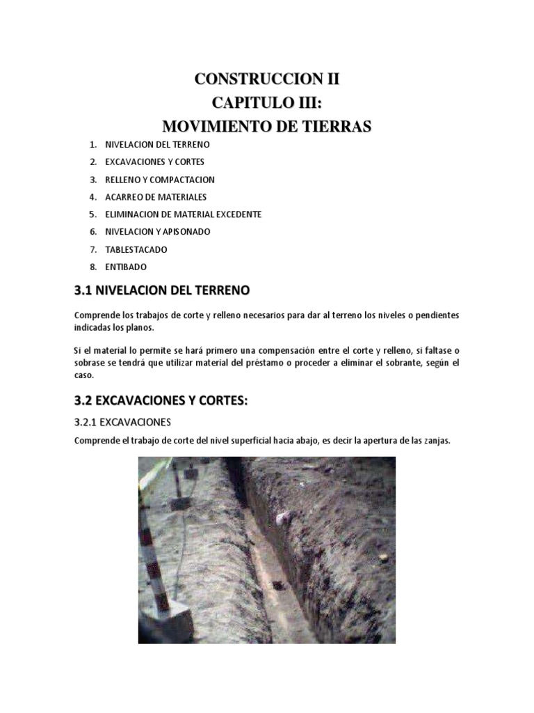 Construccion - Ii - Capitulo - Iii - Movimiento 2 | PDF | Fundación (Ingeniería)