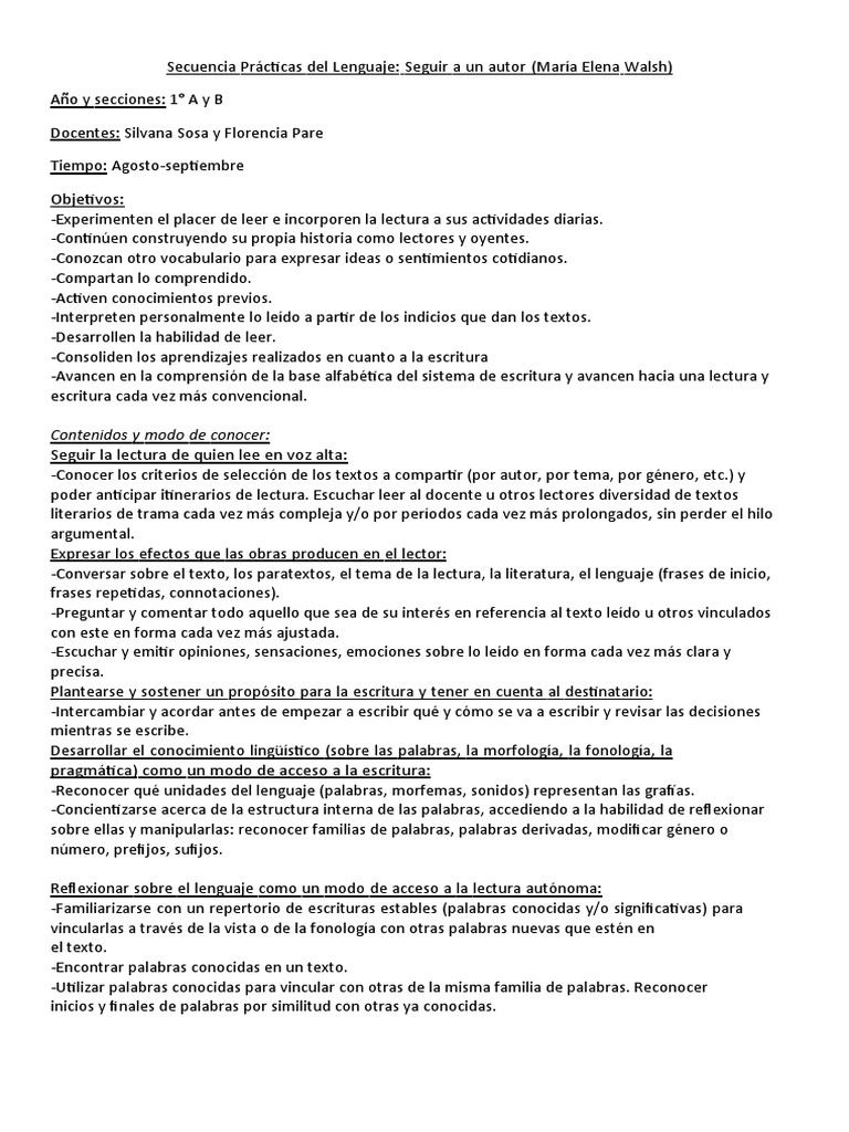Seguir A Un Autor 1º A | Descargar gratis PDF | Escritura | Lingüística