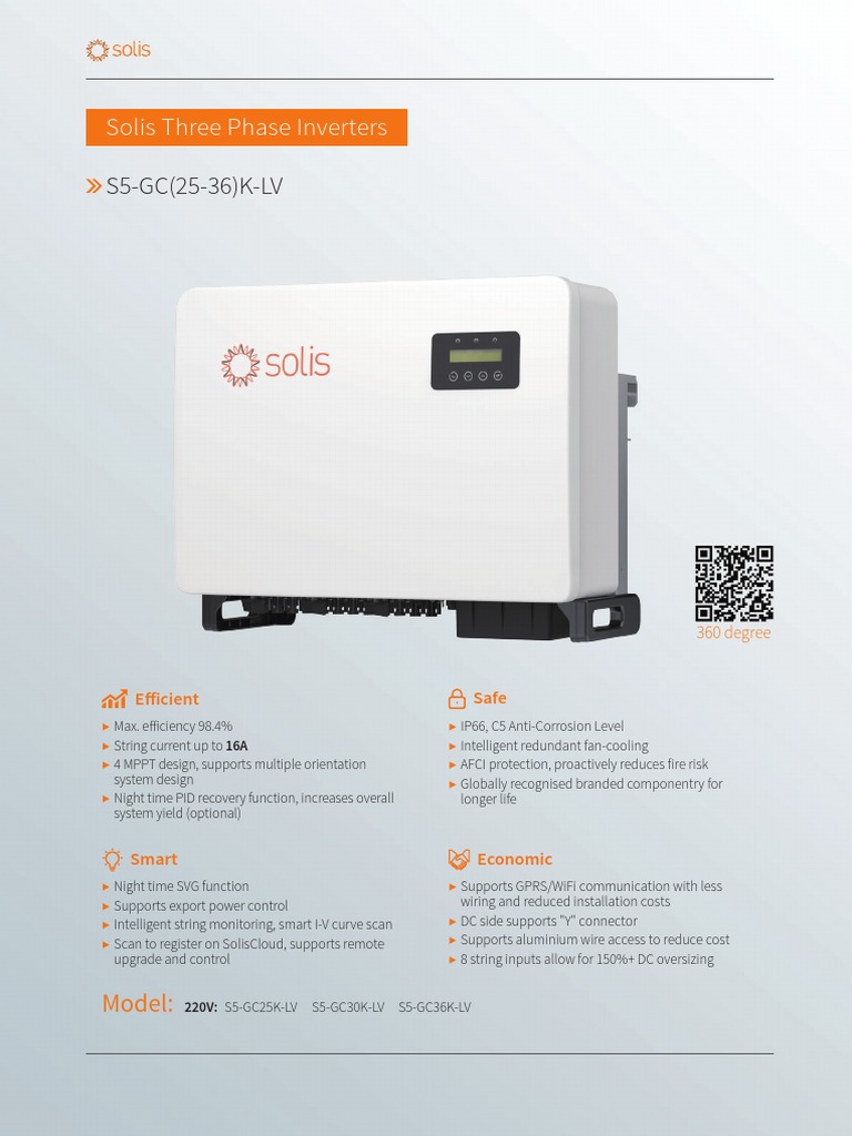 Datasheet - S5 GC (25 36) K LV | PDF | Mains Electricity | Electrical Grid