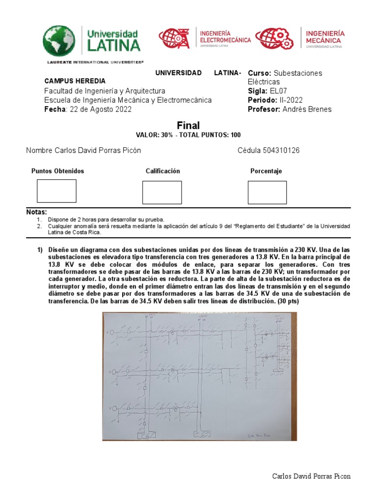 Final Carlos David Porras Picón | PDF | Ciencias fisicas | Electrónica