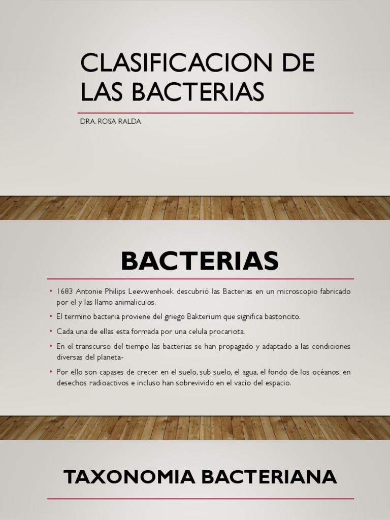 Clasificacion de Las Bacterias | PDF | Las bacterias | Bacterias Gram-negativo