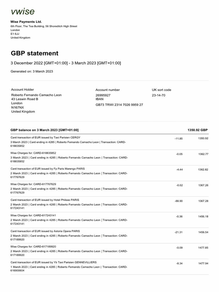 Balance - Statement (2) - OCR Applied | PDF | Financial Transaction ...