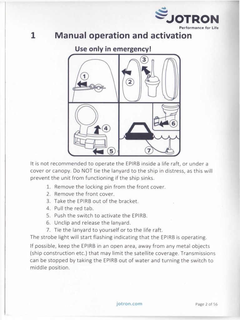 Tron 60ais Epirb Manual | PDF | Rescue | Wireless