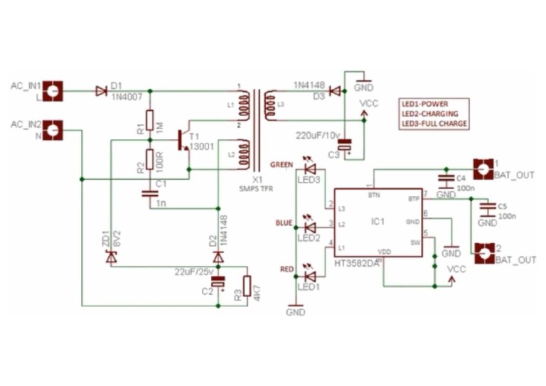 Cargador Bateria de Litio 3.7V Con HT3582DA | PDF
