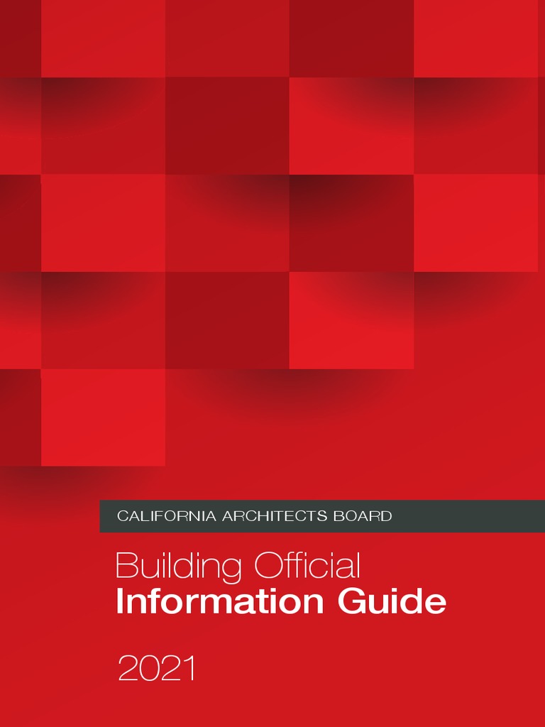 Building Official Information Guide | PDF | Architect | Complaint