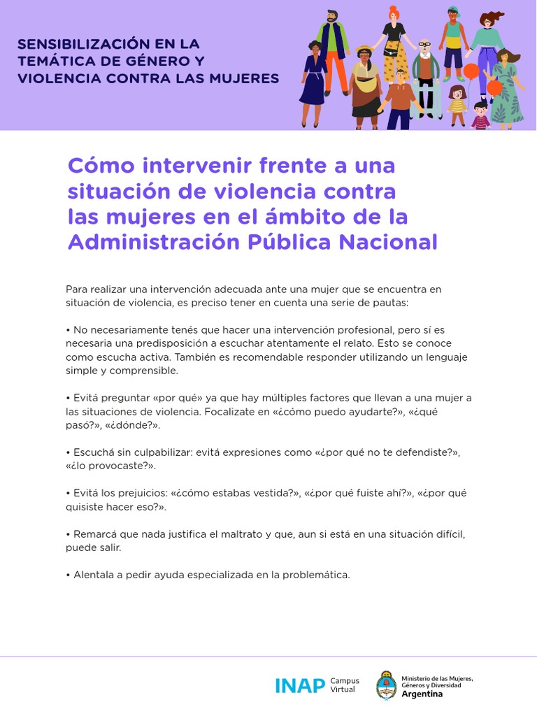 Descargable Cómo Intervenir | PDF | La violencia contra las mujeres
