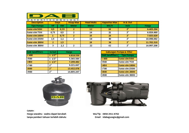Pompa Kolam DAB | PDF
