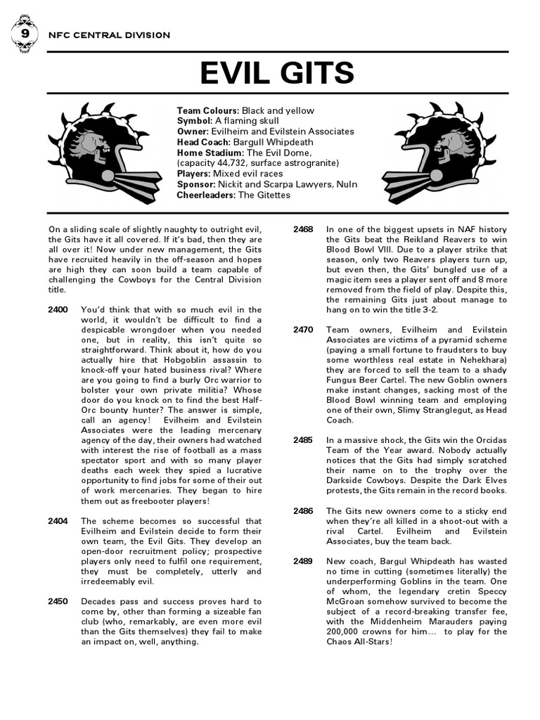 009 Evil Gits Page 1 | PDF | Sports