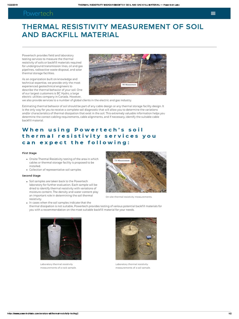 Determining Soil Thermal Properties Through Field Testing and ...