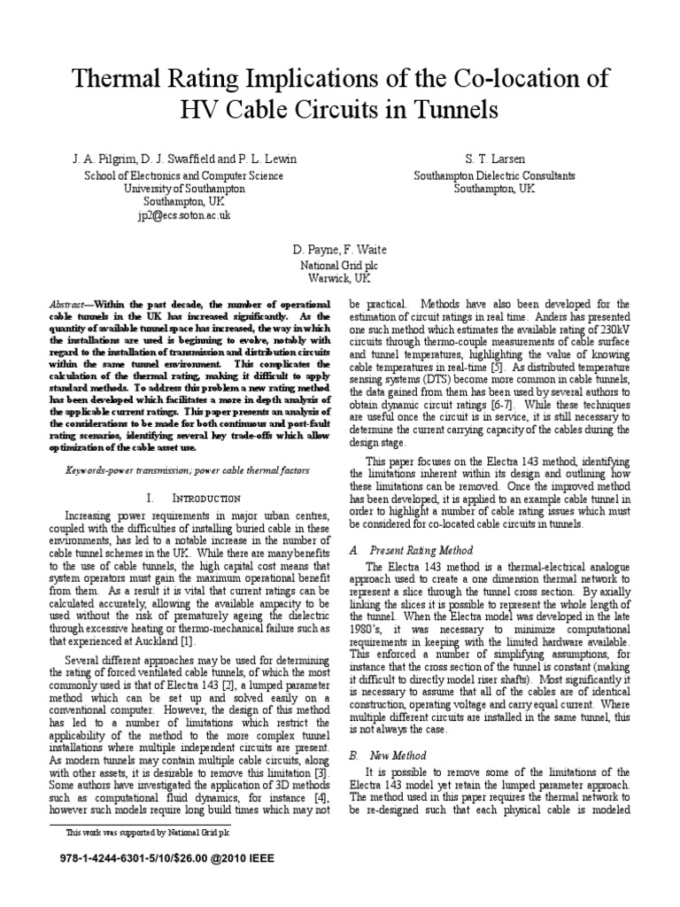02 - Thermal Rating Implications of The Co-Location of HV Cable ...