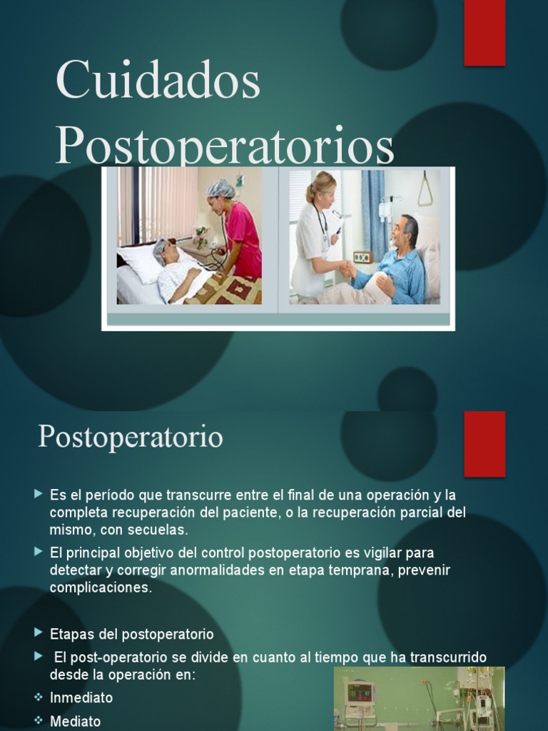 Cuidados Postoperatorios | PDF | Anestesia | Especialidades Medicas