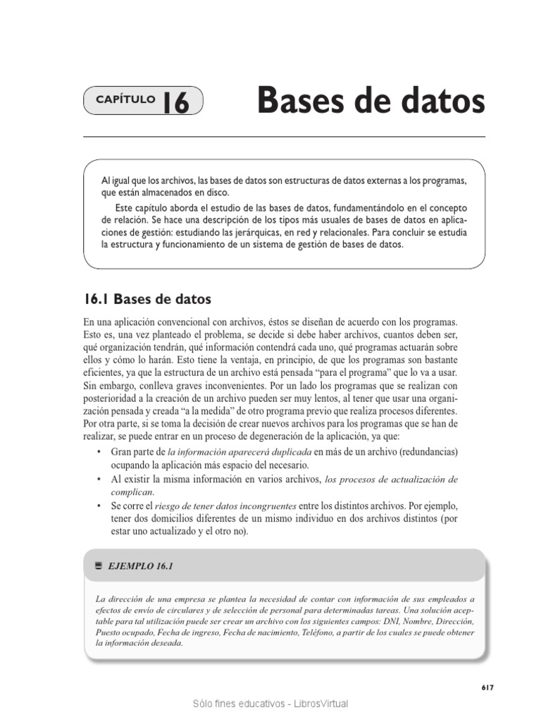 Unidad 5 - Base de Datos | PDF | Bases de datos | Archivo de computadora