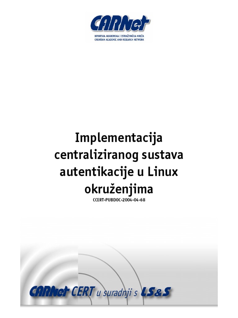 Implementacija Centraliziranog Sustava Autentikacije U Linux ...