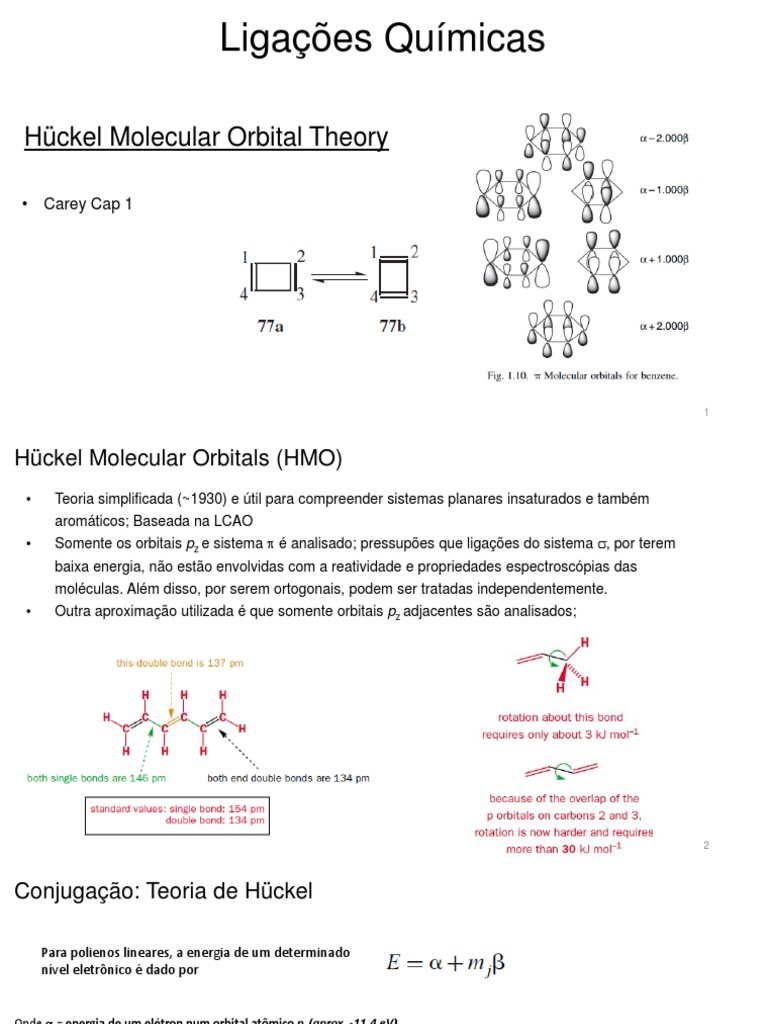 Teoria de Hückel e Conjugação Química | PDF | Aromaticidade | Química