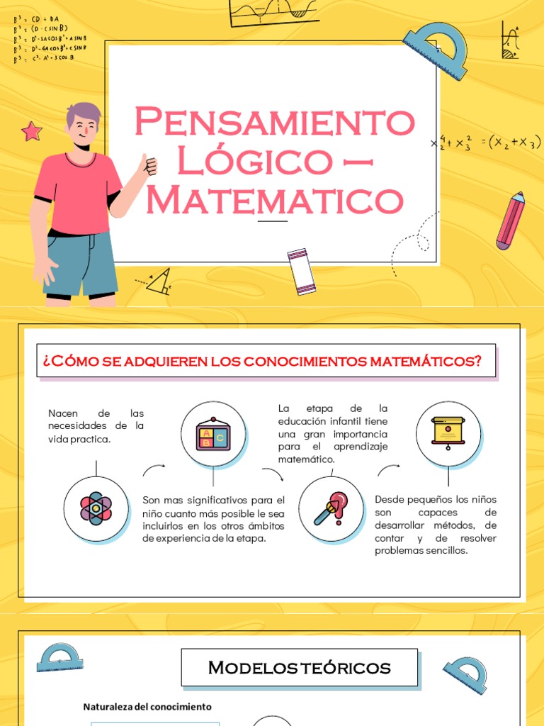 Exposicion Pensamiento Logico matematico | PDF | Aprendizaje | Conocimiento