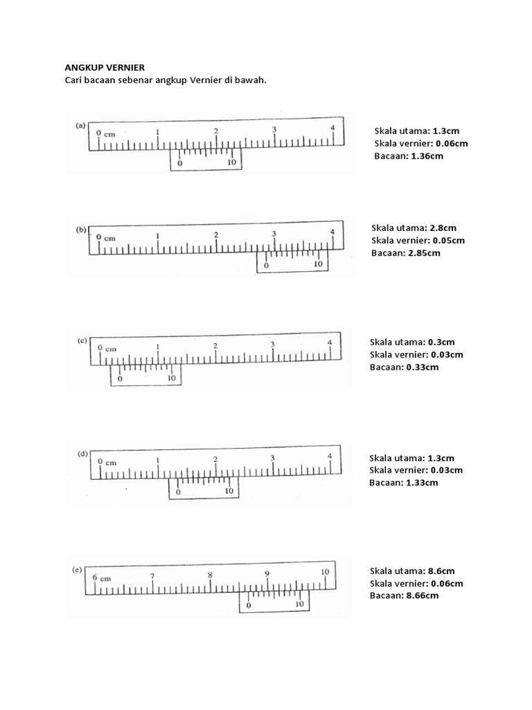 Angkup Vernier | PDF