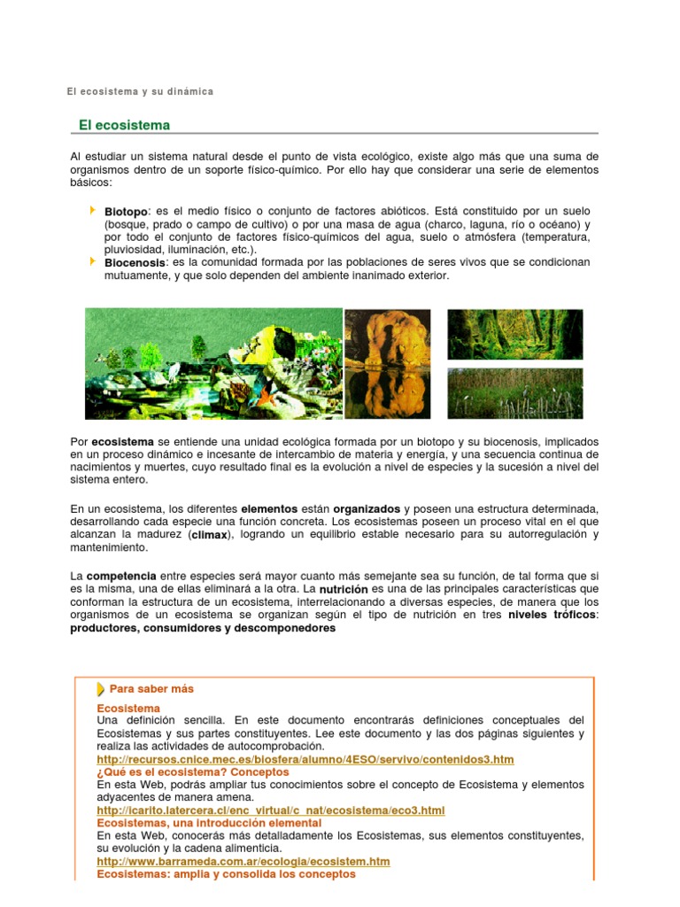 El Ecosistema | PDF