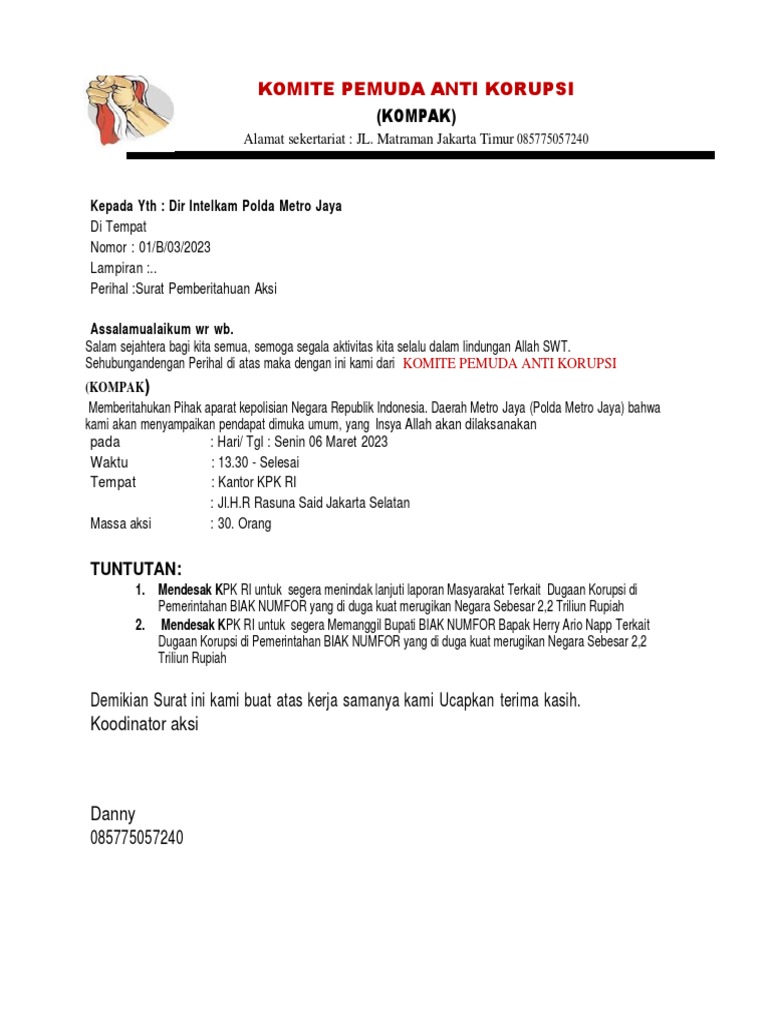 Surat Aksi Kompak | PDF