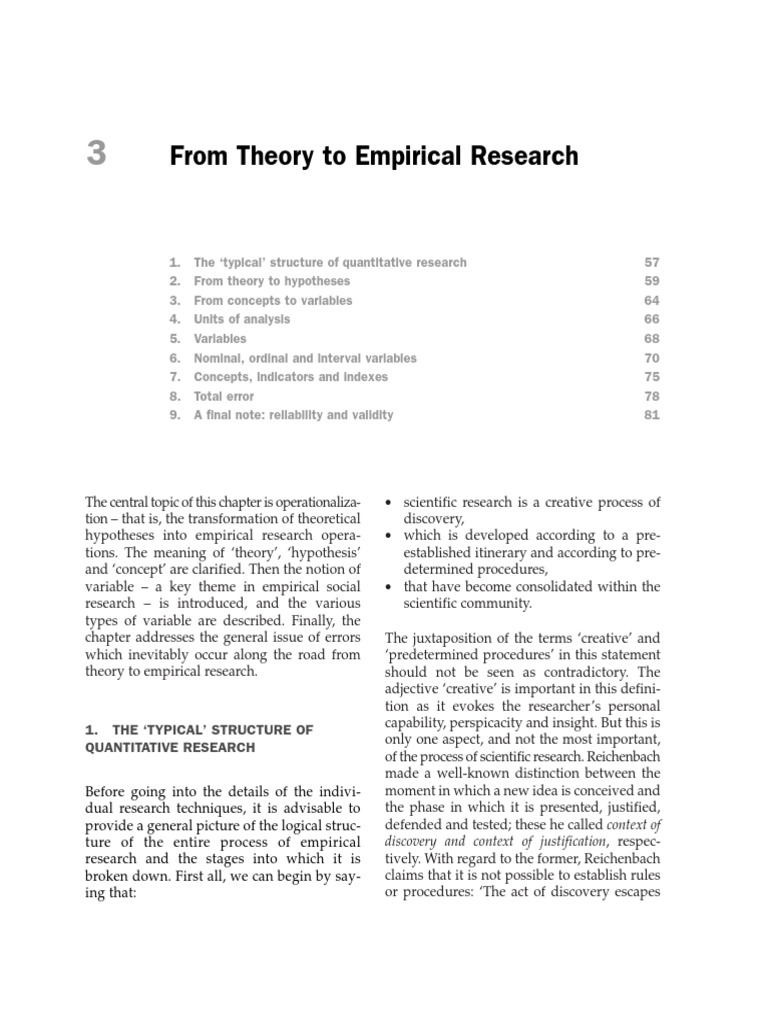 From Theory to Empirical Research | PDF | Theory | Hypothesis