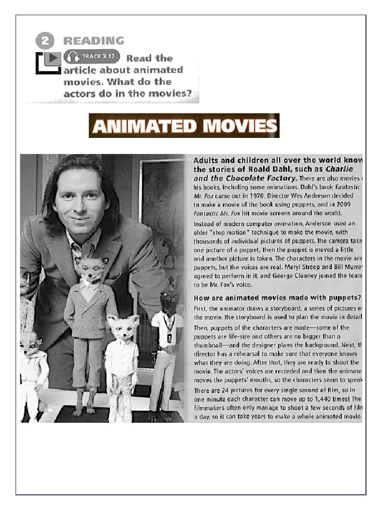 Animated Movies Test | PDF
