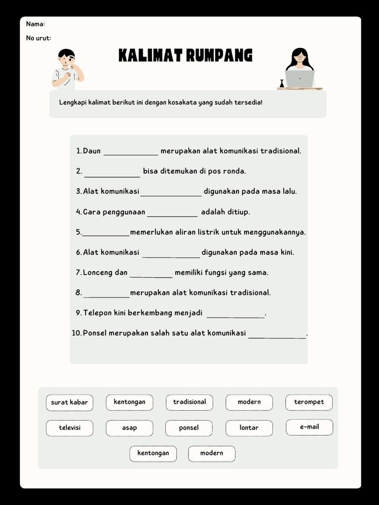 LKPD Kosa Kata Print Copy 15 | PDF