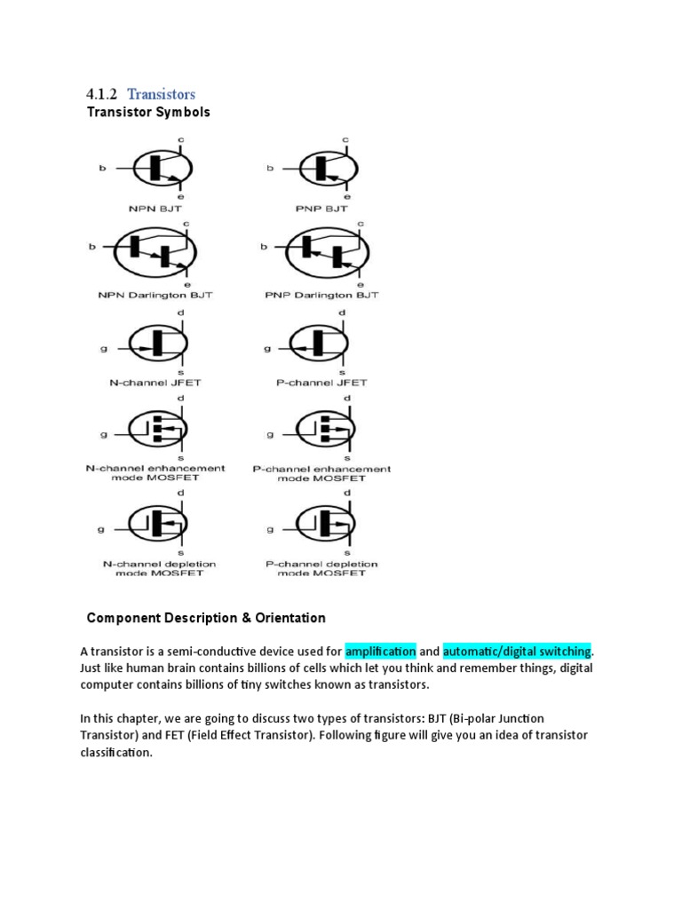 TRAN2 | Download Free PDF | Bipolar Junction Transistor | Field Effect Transistor