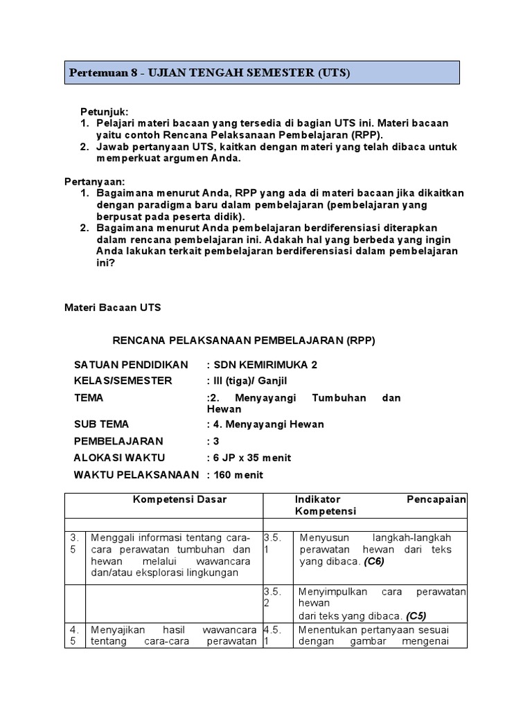 Uts Ppa | PDF | Metode & Bahan Ajar | Komputer