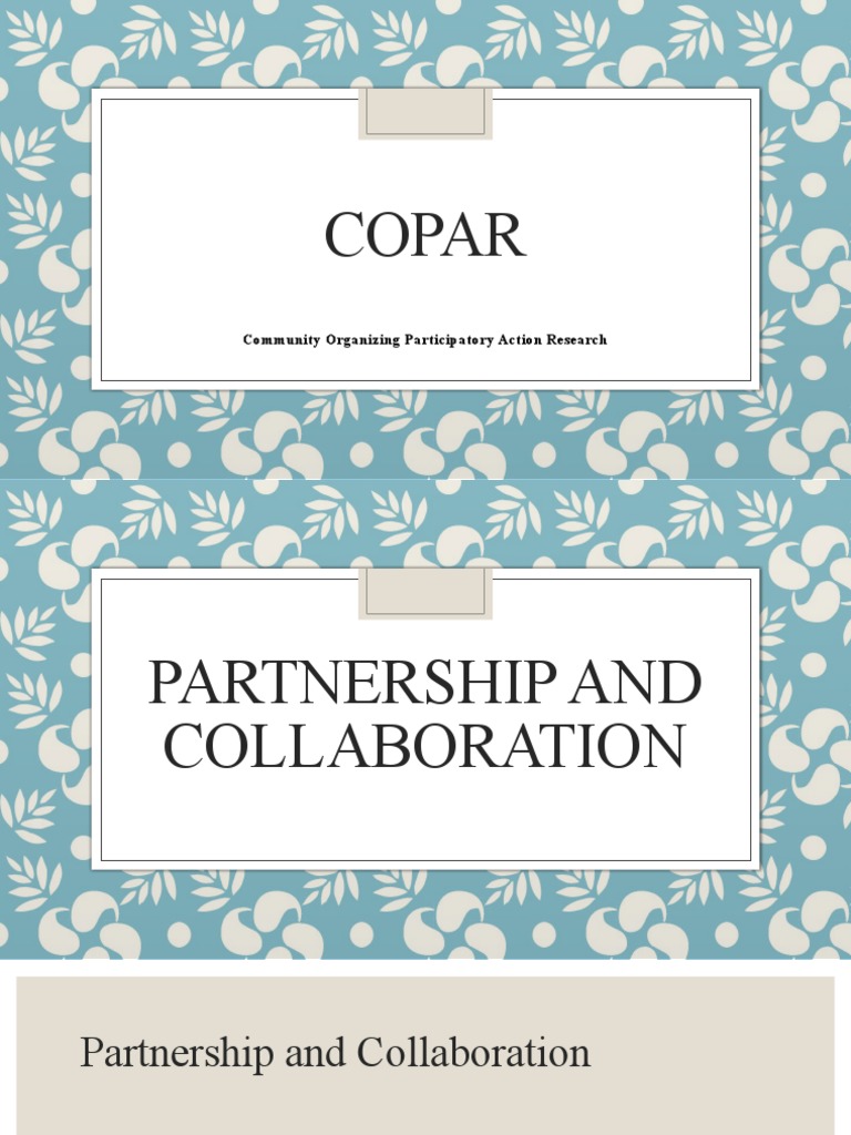 Copar: Community Organizing Participatory Action Research | PDF ...