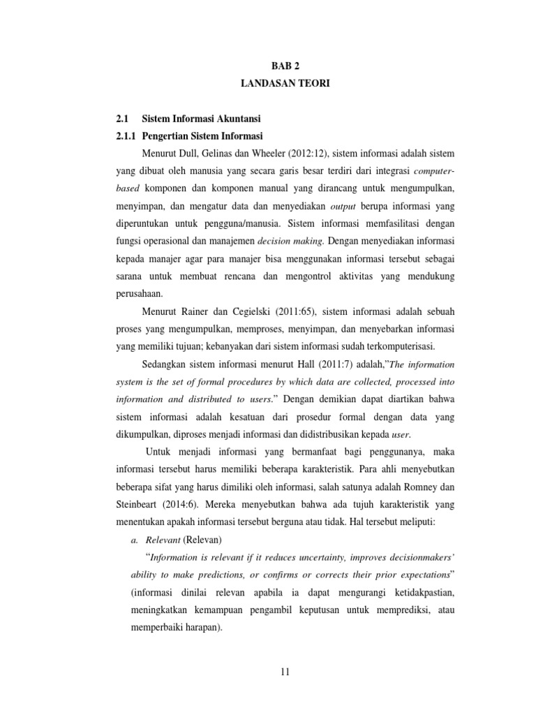 Sistem Informasi Akuntansi dan Fungsinya dalam Mendukung Pengambilan ...