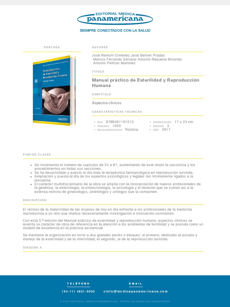 Manual Práctico de Esterilidad y Reproducción Humana: Aspectos Clínicos | PDF | Fertilización en ...